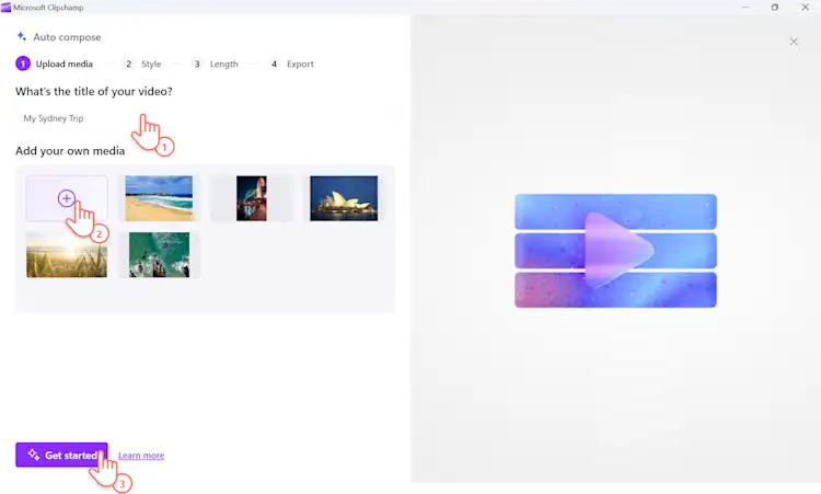 Create AI slideshow videos with Microsoft Photos and Clipchamp | Clipchamp Blog