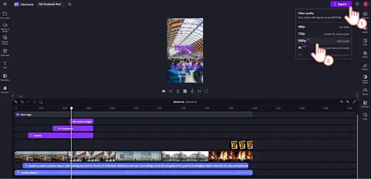 How to make Facebook Reels | Clipchamp Blog