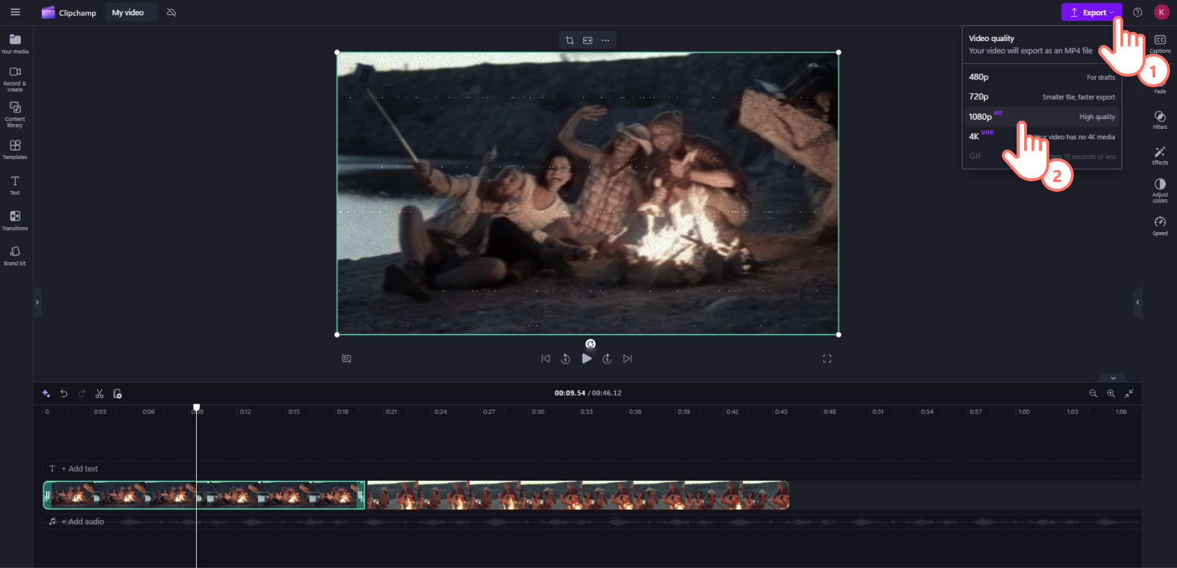 How to add VHS effect to videos | Clipchamp Blog