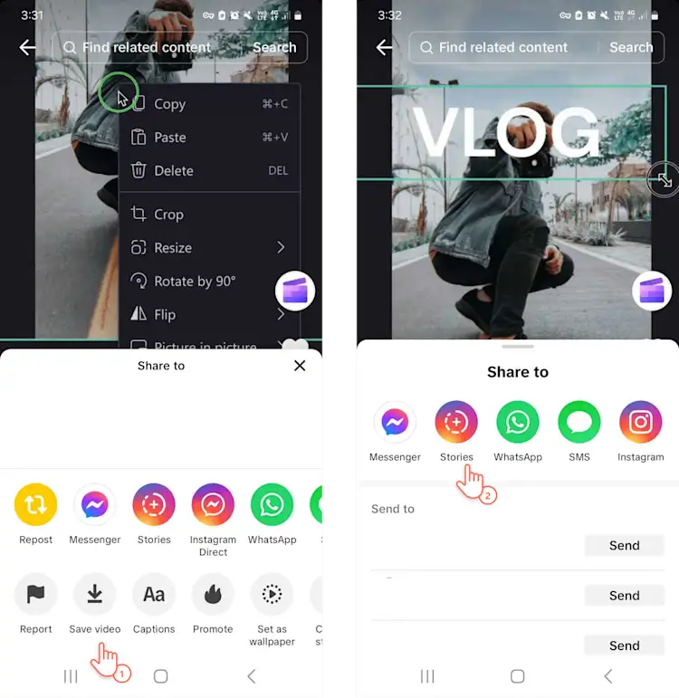 How to post TikTok to Instagram | Clipchamp Blog