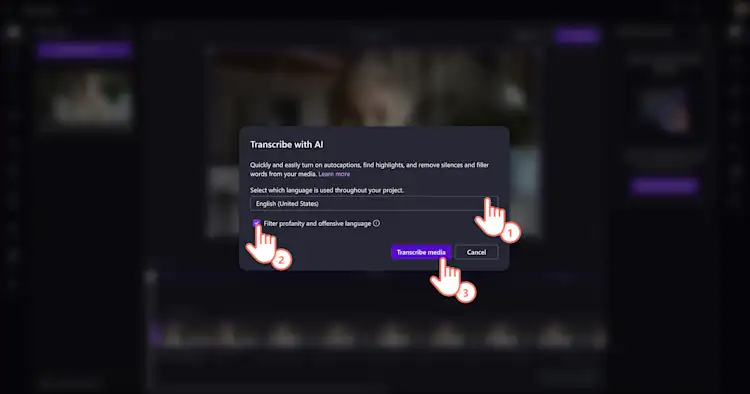 How to edit videos with AI transcript-based editing in Clipchamp ...