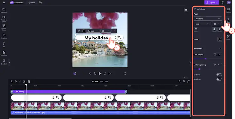 How to overlay text on video and GIFs | Clipchamp Blog