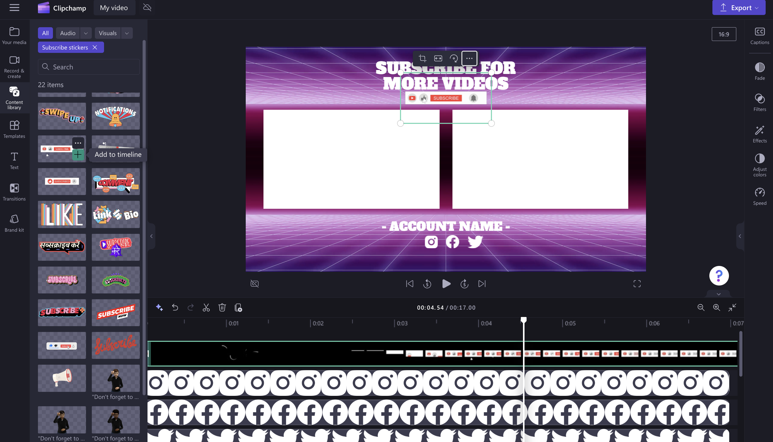 How to make YouTube outro videos and end screens using templates ...