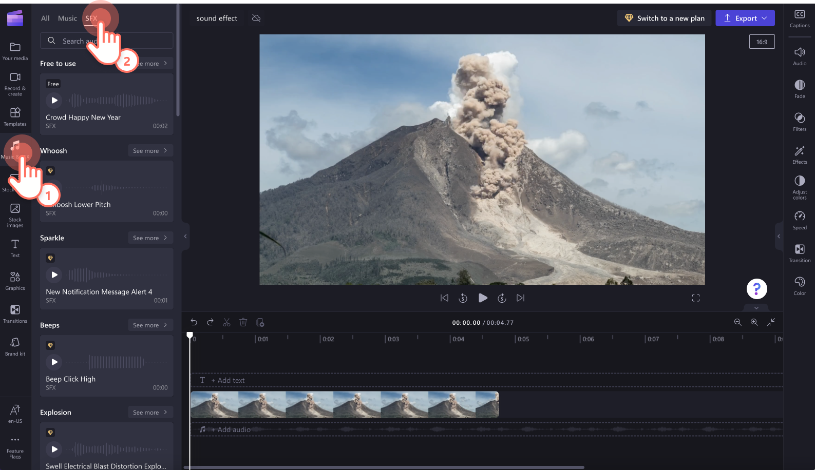 How to add sound effects to videos | Clipchamp Blog