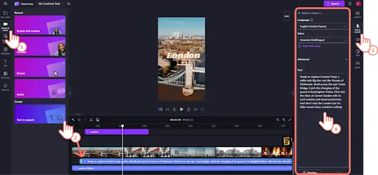 How to make Facebook Reels | Clipchamp Blog