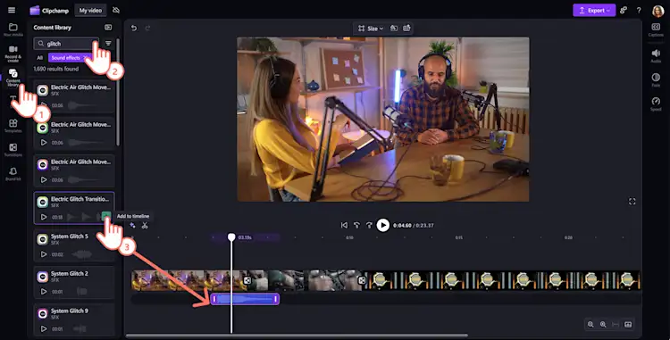 How to add glitch effect to videos | Clipchamp Blog