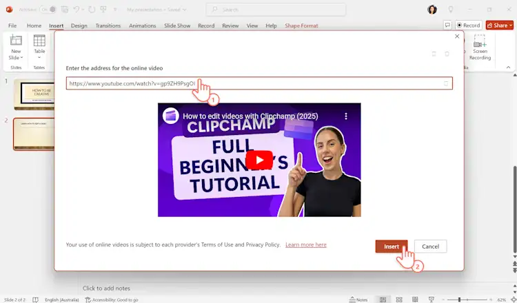 How to add a video in PowerPoint | Clipchamp Blog