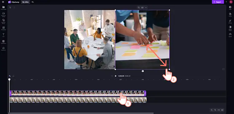 How to make split screen videos | Clipchamp Blog