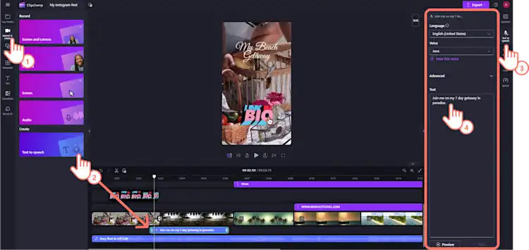 How to make Instagram Reels | Clipchamp Blog