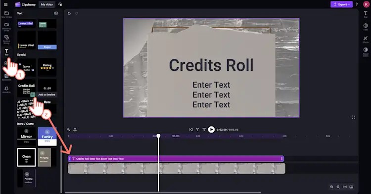 How to add end credits to videos | Clipchamp Blog