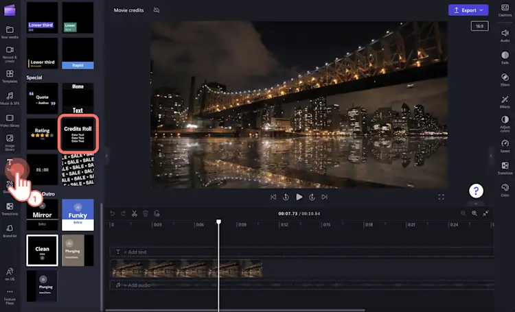 How to add movie credits to your video | Clipchamp Blog