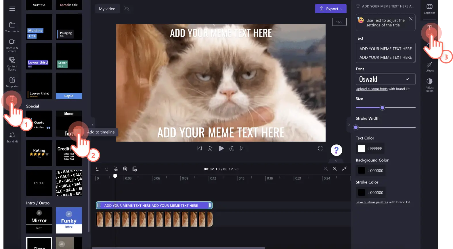 How to overlay text on video and GIFs | Clipchamp Blog