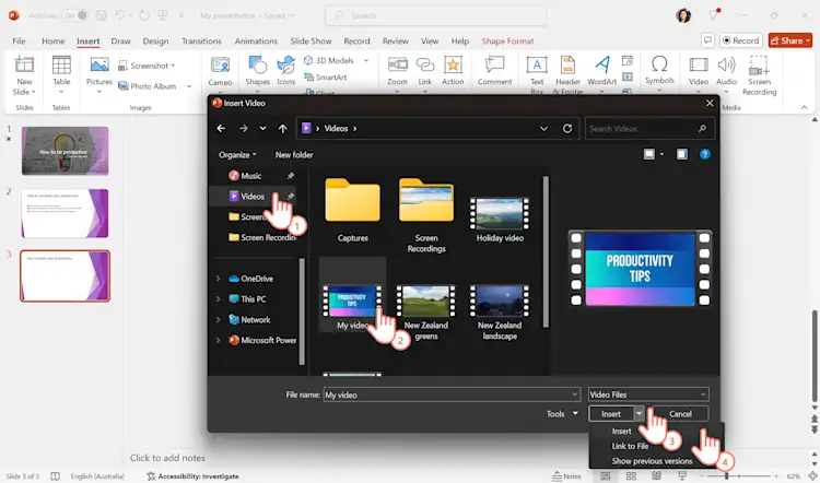 How to add a video in PowerPoint | Clipchamp Blog