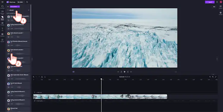 How to add transition sound effects | Clipchamp Blog