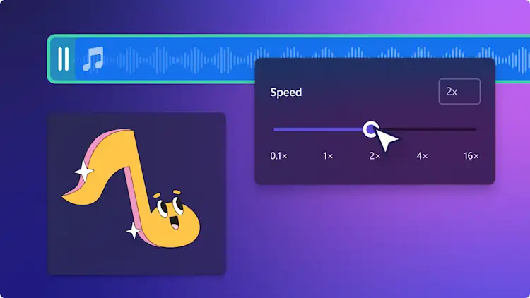 How to speed up and slow down audio | Clipchamp Blog