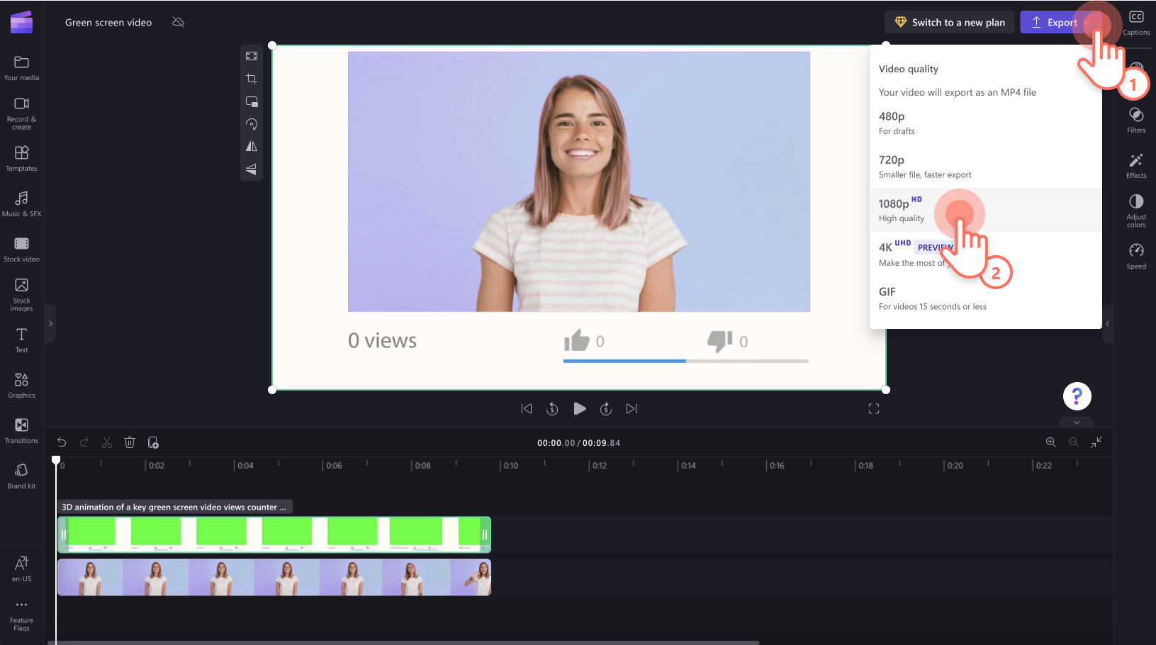 How to make green screen videos | Clipchamp Blog