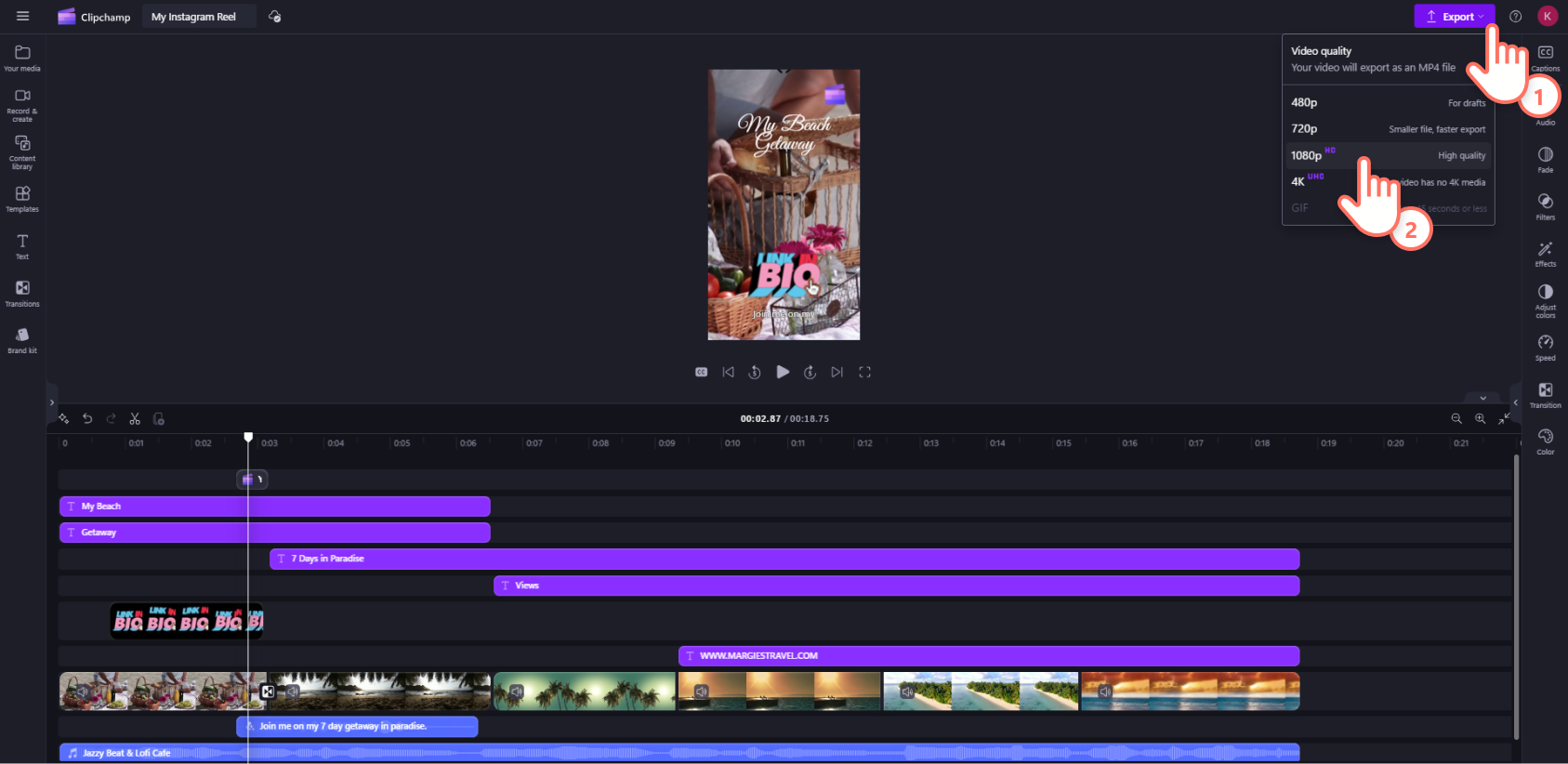 How to make Instagram Reels | Clipchamp Blog