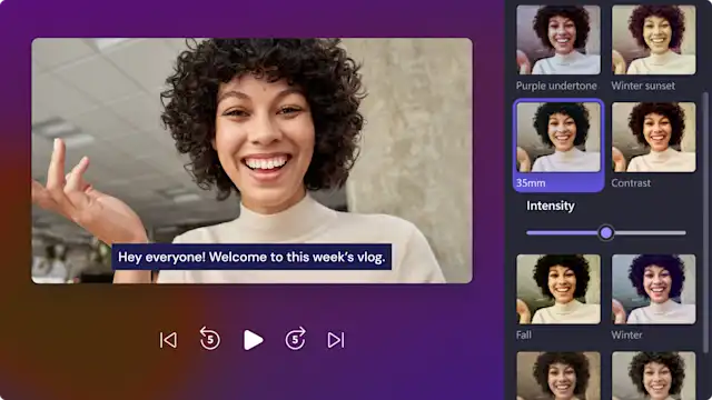 Video filters: add free and premium filters to videos