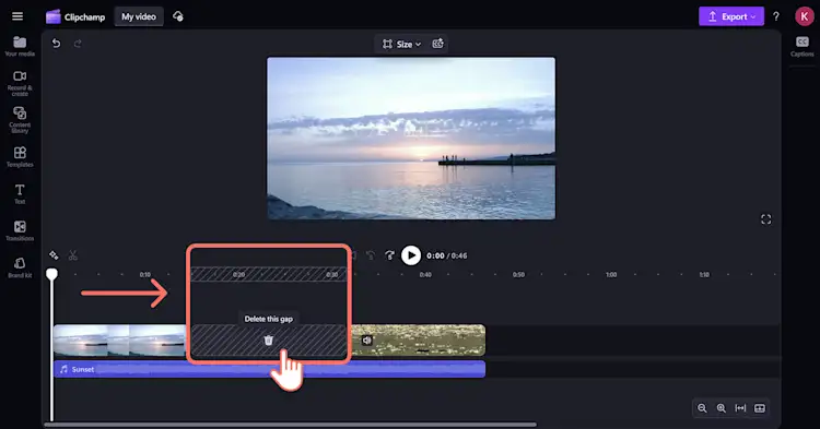 How to speed up video editing with gap removal | Clipchamp Blog