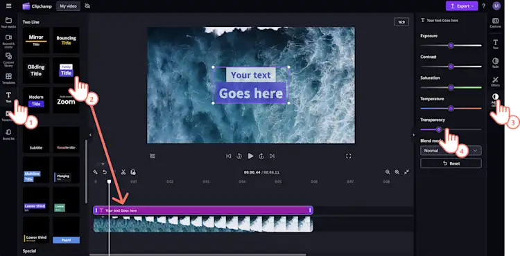 How to overlay text on videos and GIFs | Clipchamp Blog