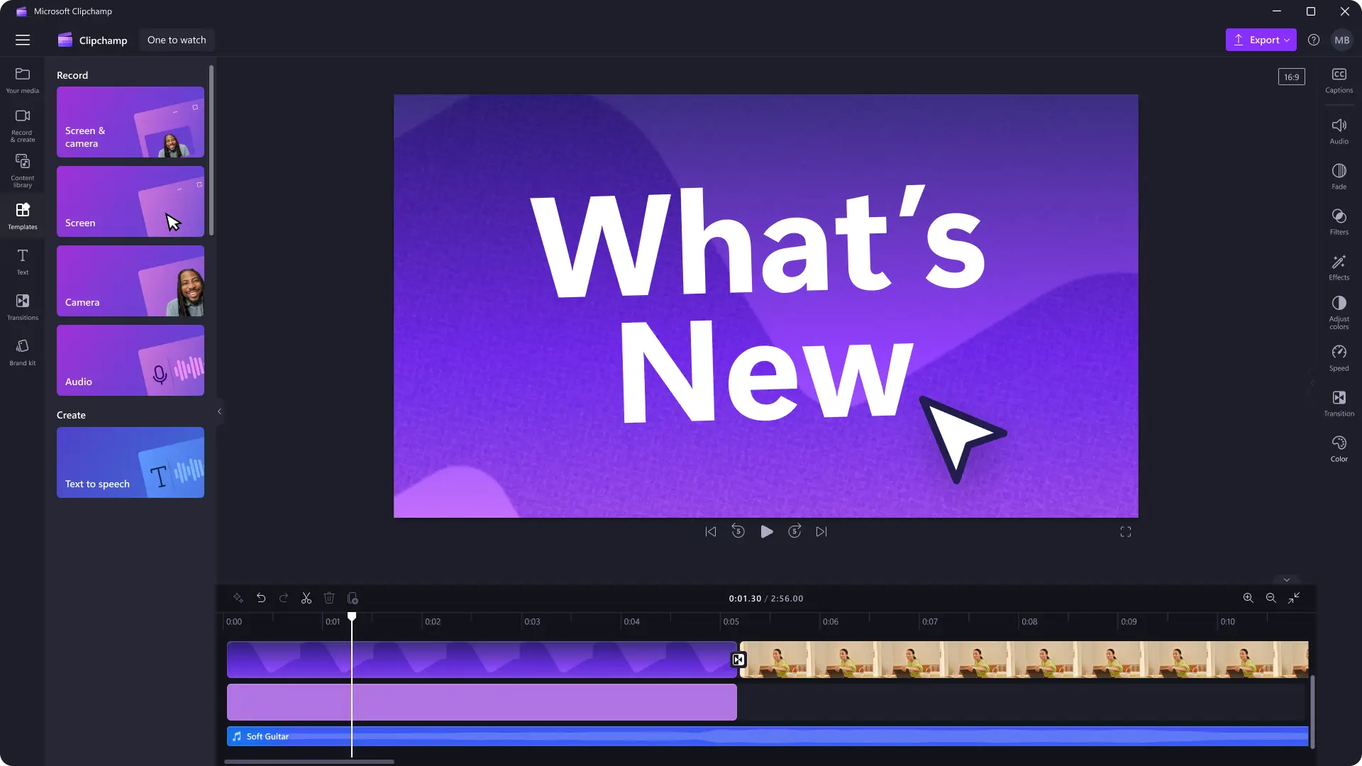What's new in Clipchamp