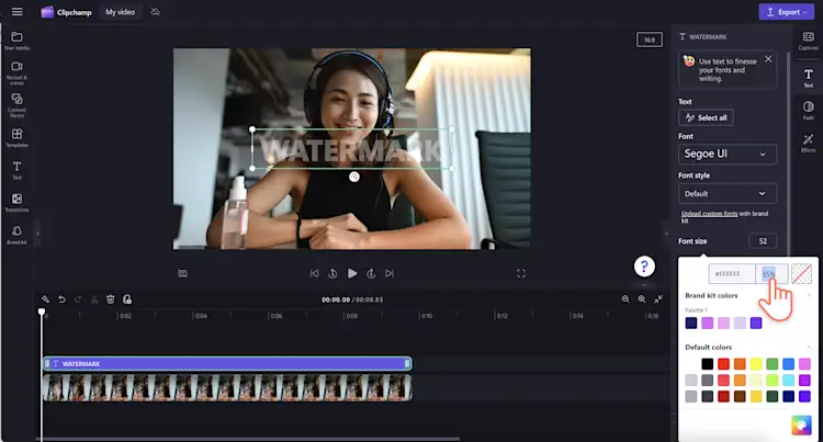 How to add watermark to video online | Clipchamp Blog