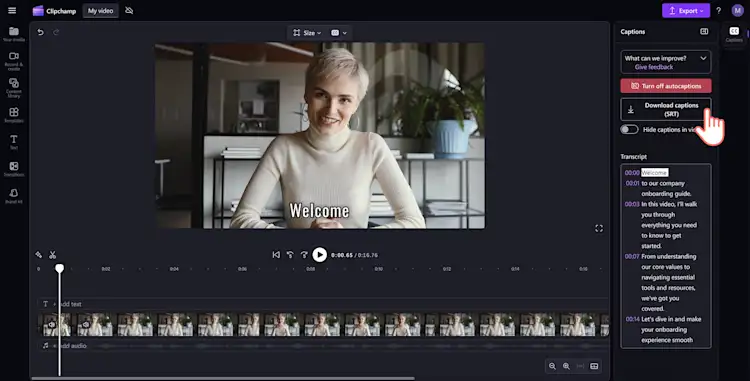 How to transcribe a video | Clipchamp Blog