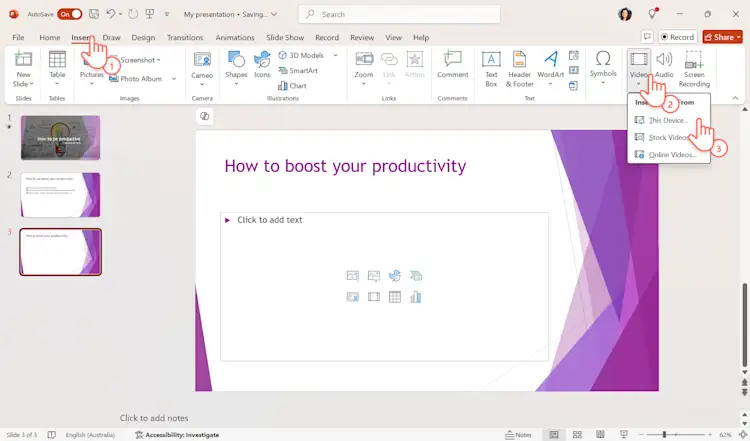 How to add a video in PowerPoint | Clipchamp Blog