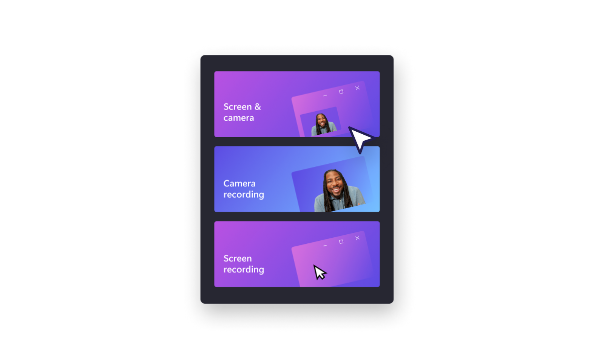 Online screen and camera recorder