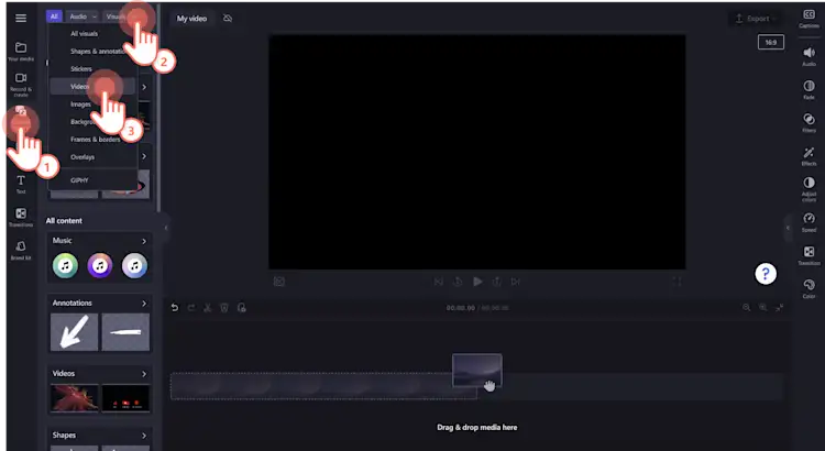 How to add transitions to videos and slideshows | Clipchamp Blog