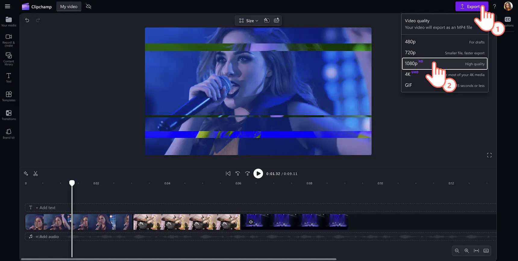 How to add glitch effect to videos | Clipchamp Blog