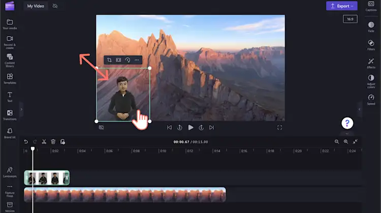 Add sign language stickers in Clipchamp for video accessibility ...