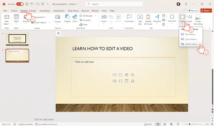 How to add a video in PowerPoint | Clipchamp Blog