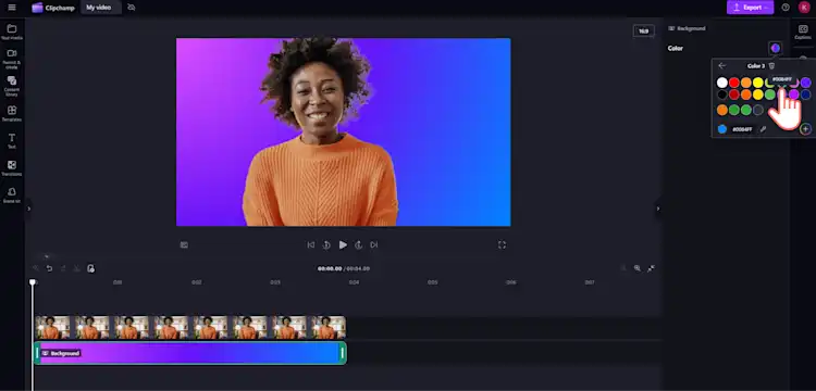How to change image background color | Clipchamp Blog