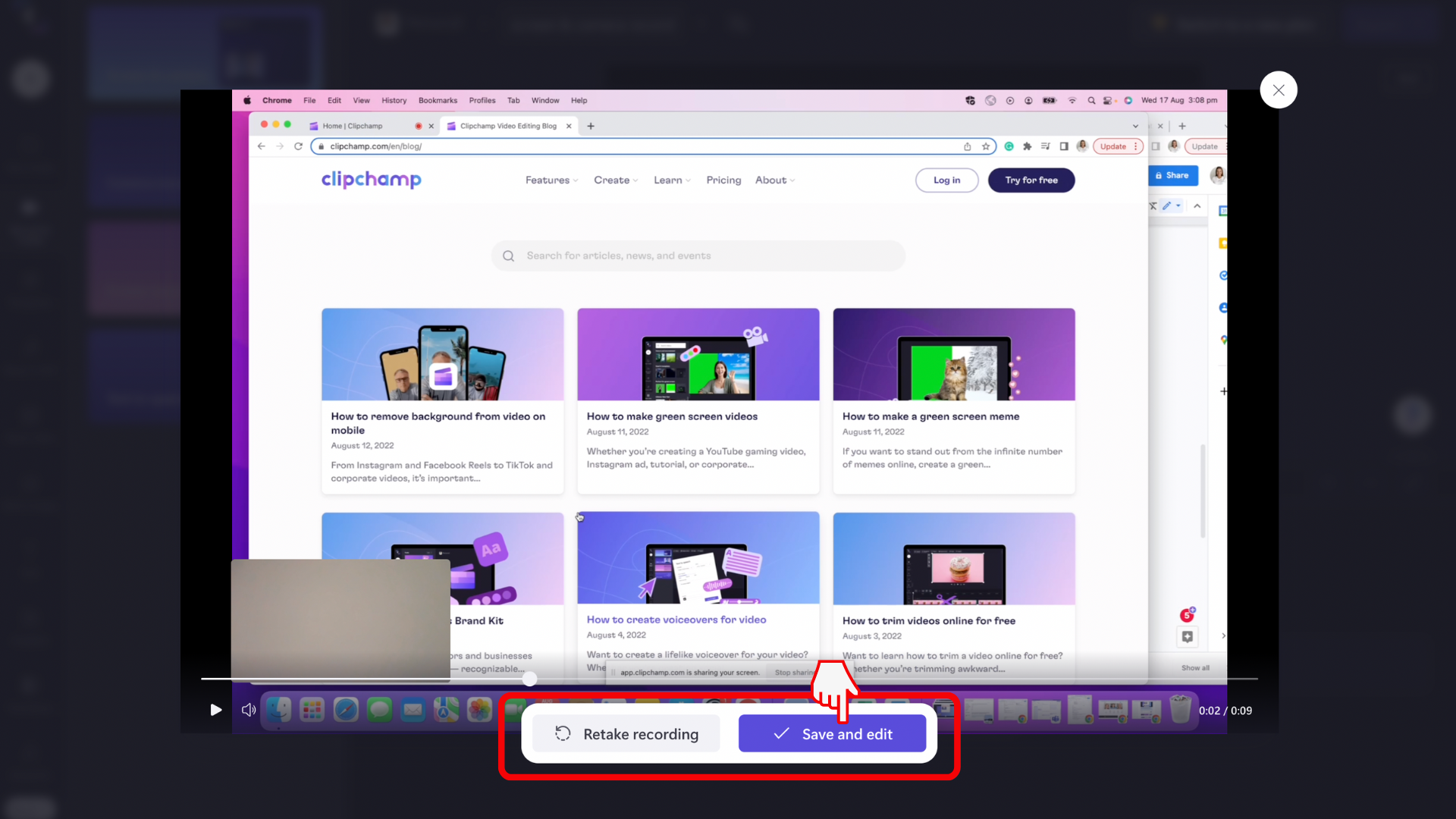 How to screen and camera record | Clipchamp Blog