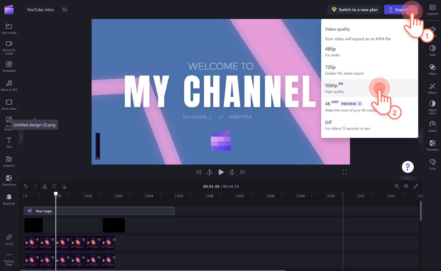 How to make a YouTube intro video | Clipchamp Blog