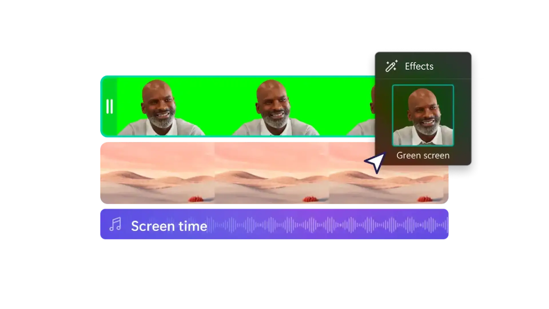 Green screen video editor | Clipchamp