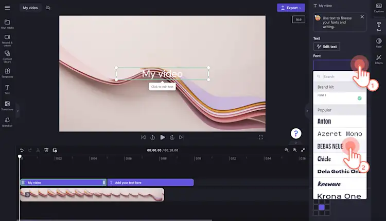 Cómo añadir animación de texto a un vídeo | Clipchamp Blog
