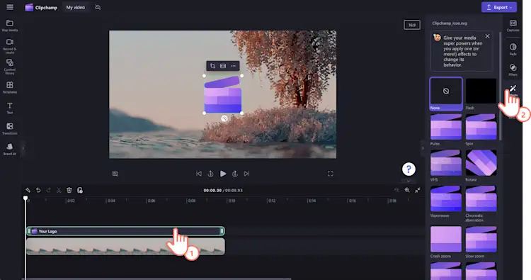 How to make logo animations with free effects | Clipchamp Blog