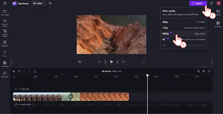 How to add transitions to videos and slideshows | Clipchamp Blog