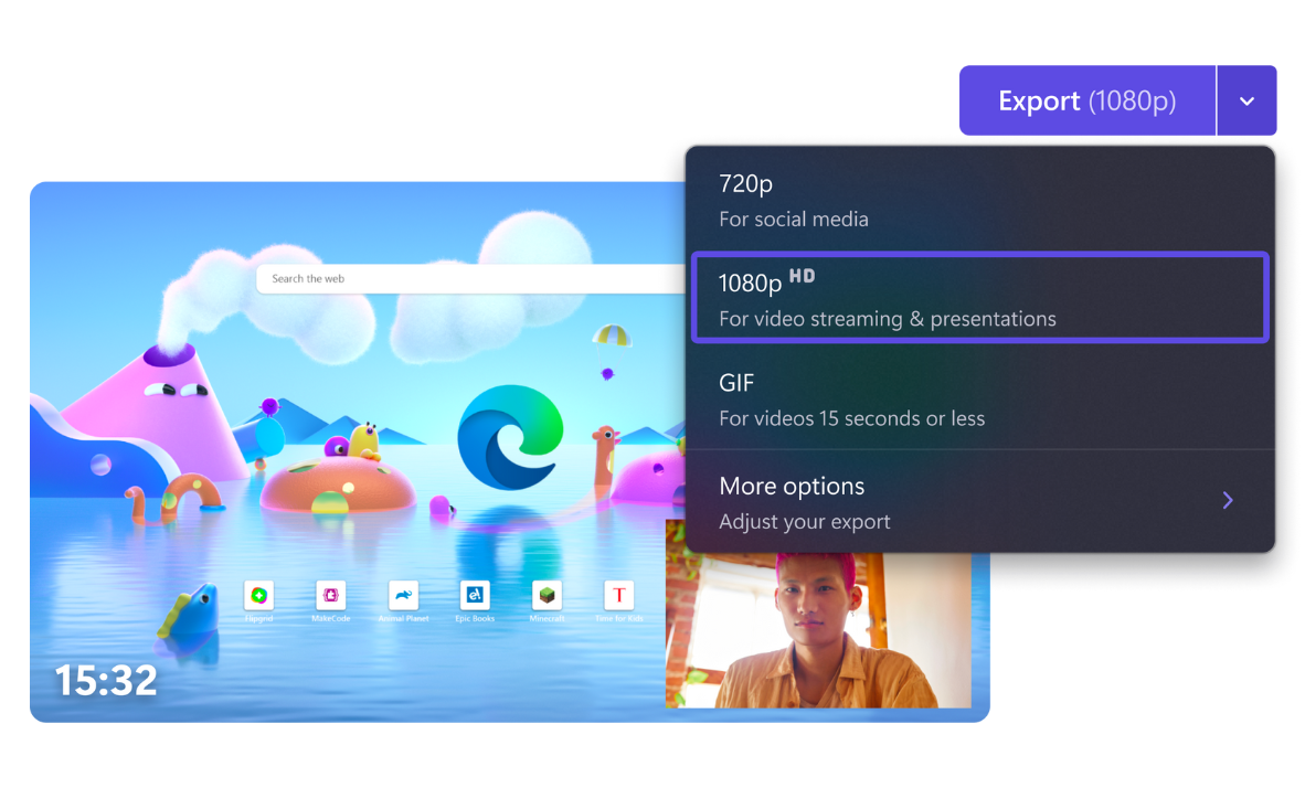 Online screen and camera recorder