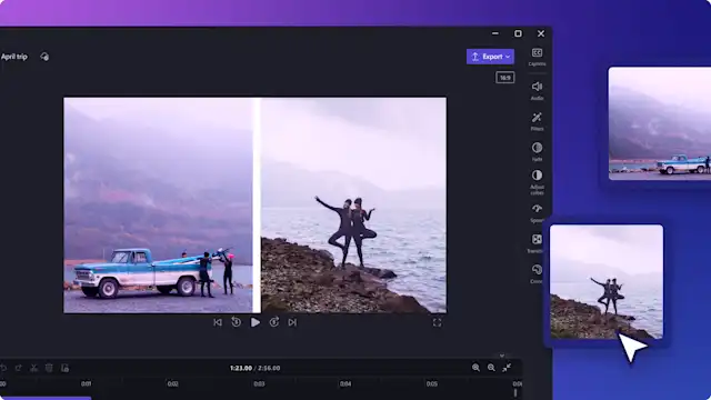 Split screen video editor | Free video layouts and effects