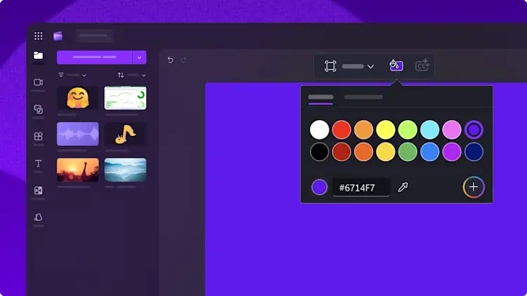How to add custom color backgrounds to videos | Clipchamp Blog