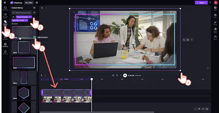 How to add video frames and borders | Clipchamp Blog