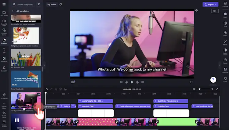 How to create videos using templates | Clipchamp Blog