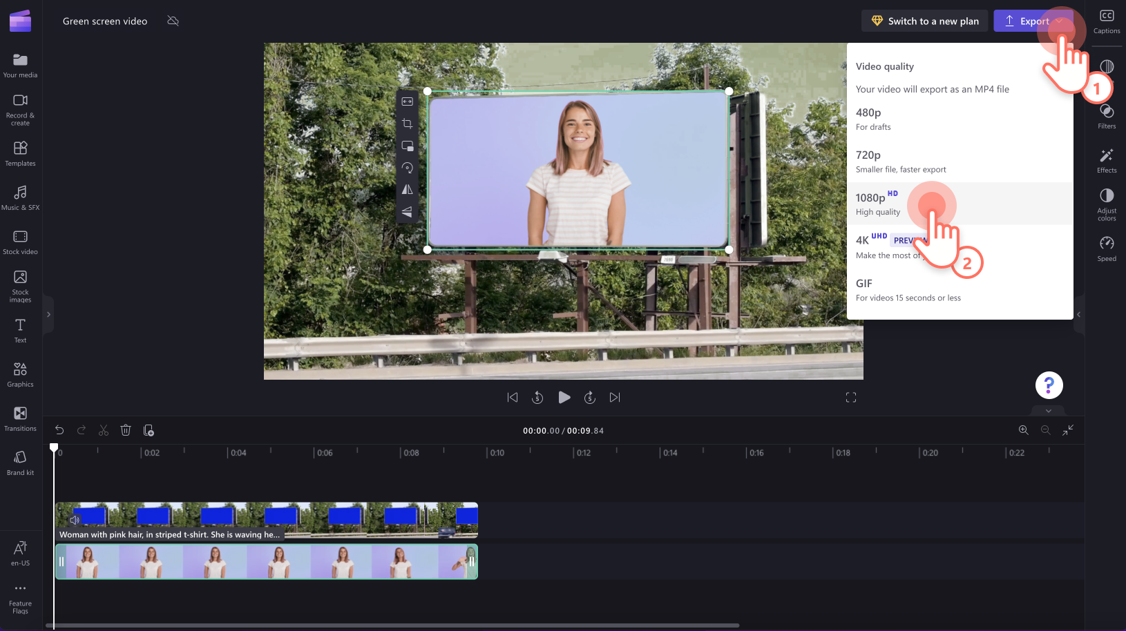 How to make green screen videos | Clipchamp Blog