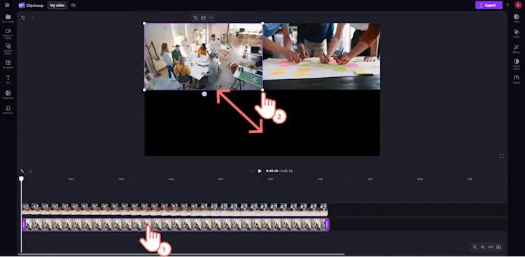How to make split screen videos | Clipchamp Blog