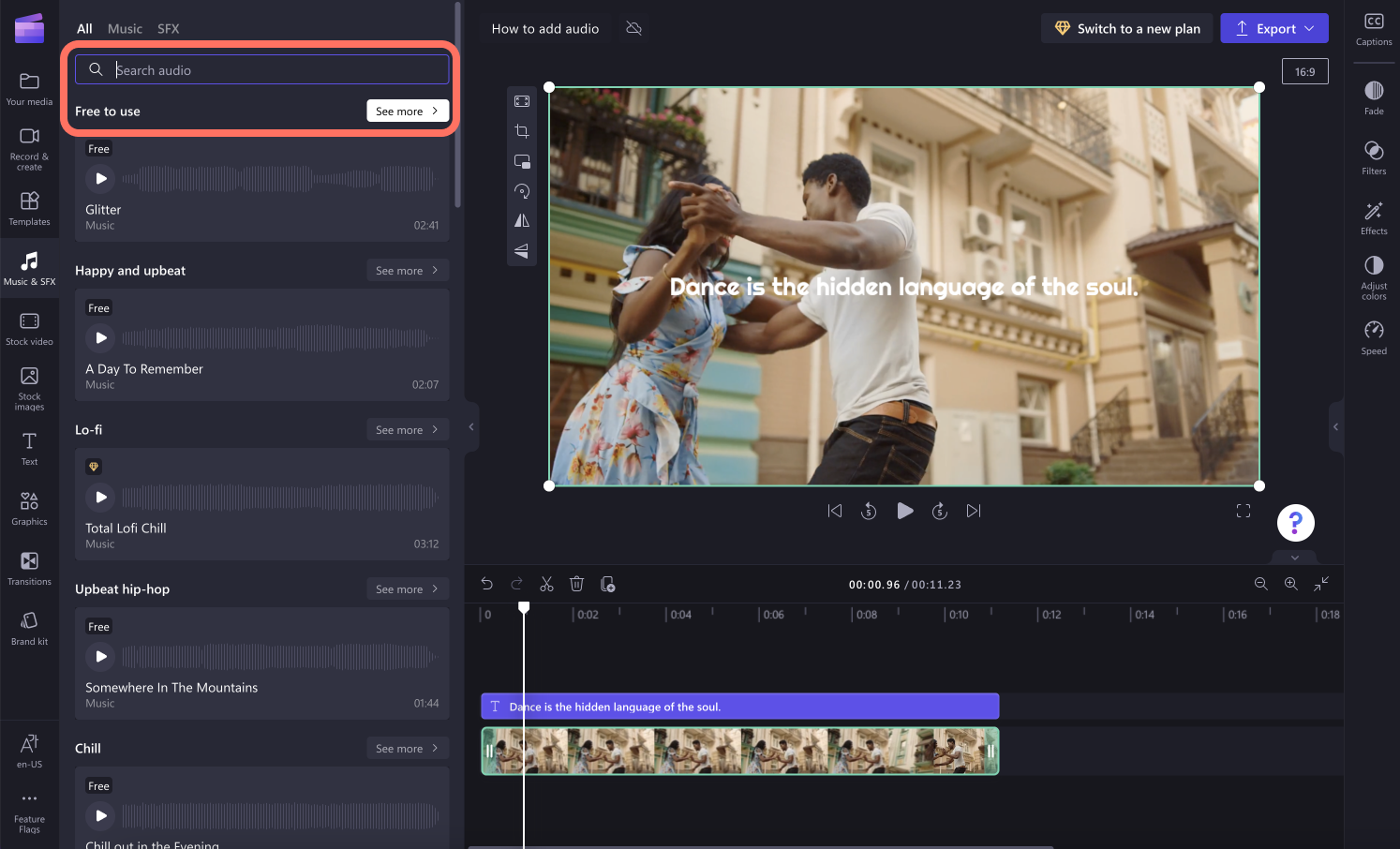 How to add audio to a video online | Clipchamp Blog