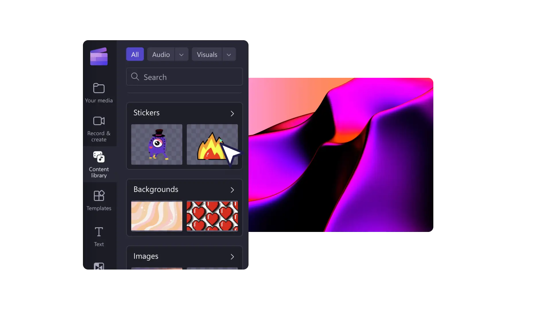 Add stickers to video | Free emojis, animated graphics, vector shapes ...