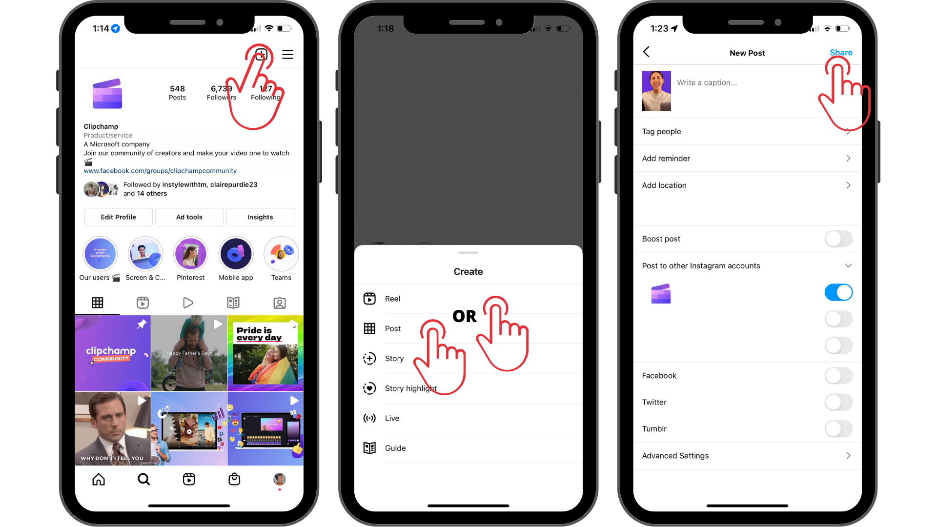 How To Post A YouTube Video On Instagram Clipchamp Blog how-to-post-a-youtube-video-on-instagram-clipchamp-blog